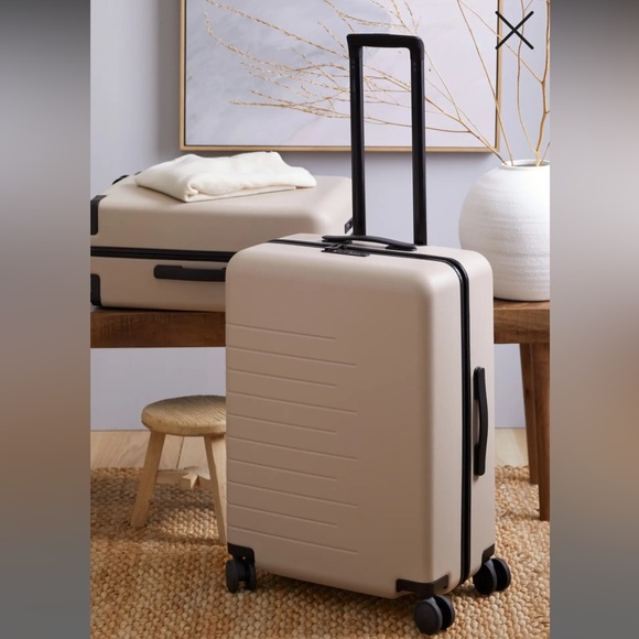 Quince | Other | Quince Tan Hardshell Expandable Small Carryon Suitcase ...